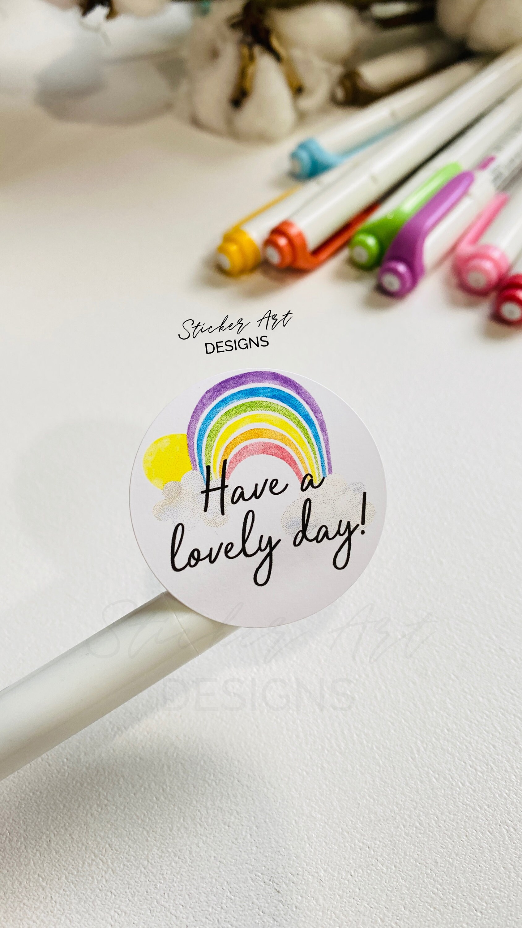 16 Have a Lovely Day Stickers Happy Mail Labels Packaging - Etsy