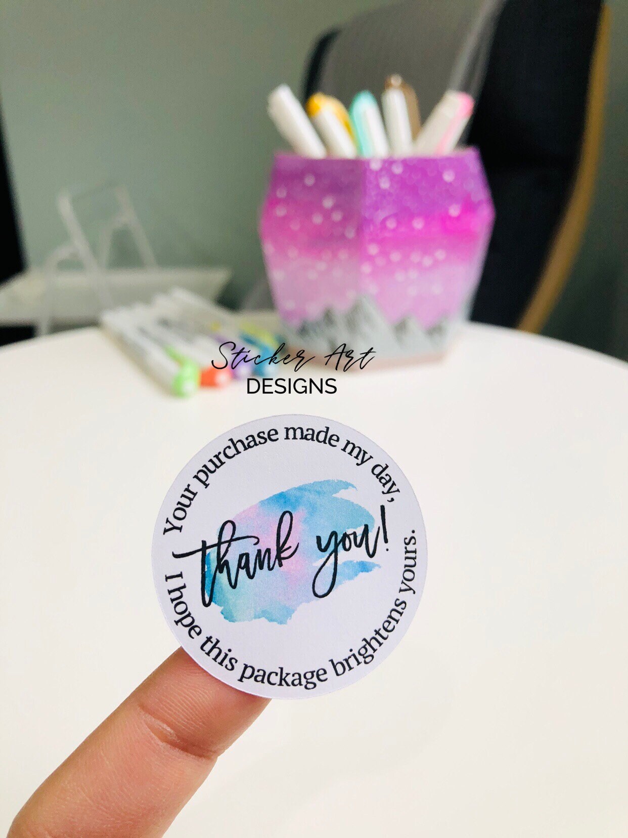 16 Thank You Stickers Happy Mail Labels Packaging Stickers - Etsy Canada