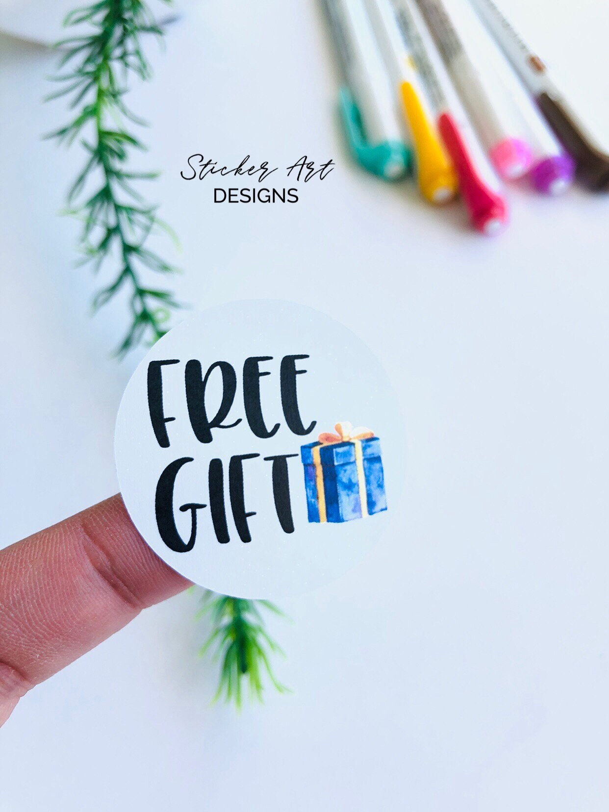 Free Gift Stickers Business Stickers Gift Stickers | Etsy