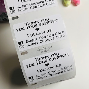 THANK YOU for Your Support Stickers, Business Stickers, Thank You ...