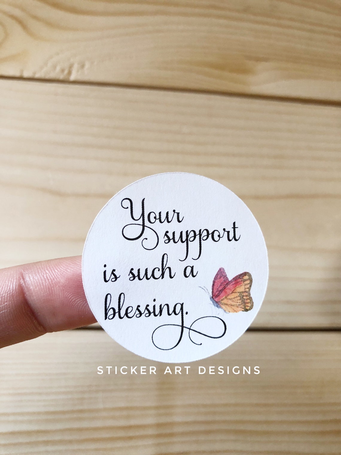 30 Your Support is Such a Blessing Stickers, Small Business Stickers ...