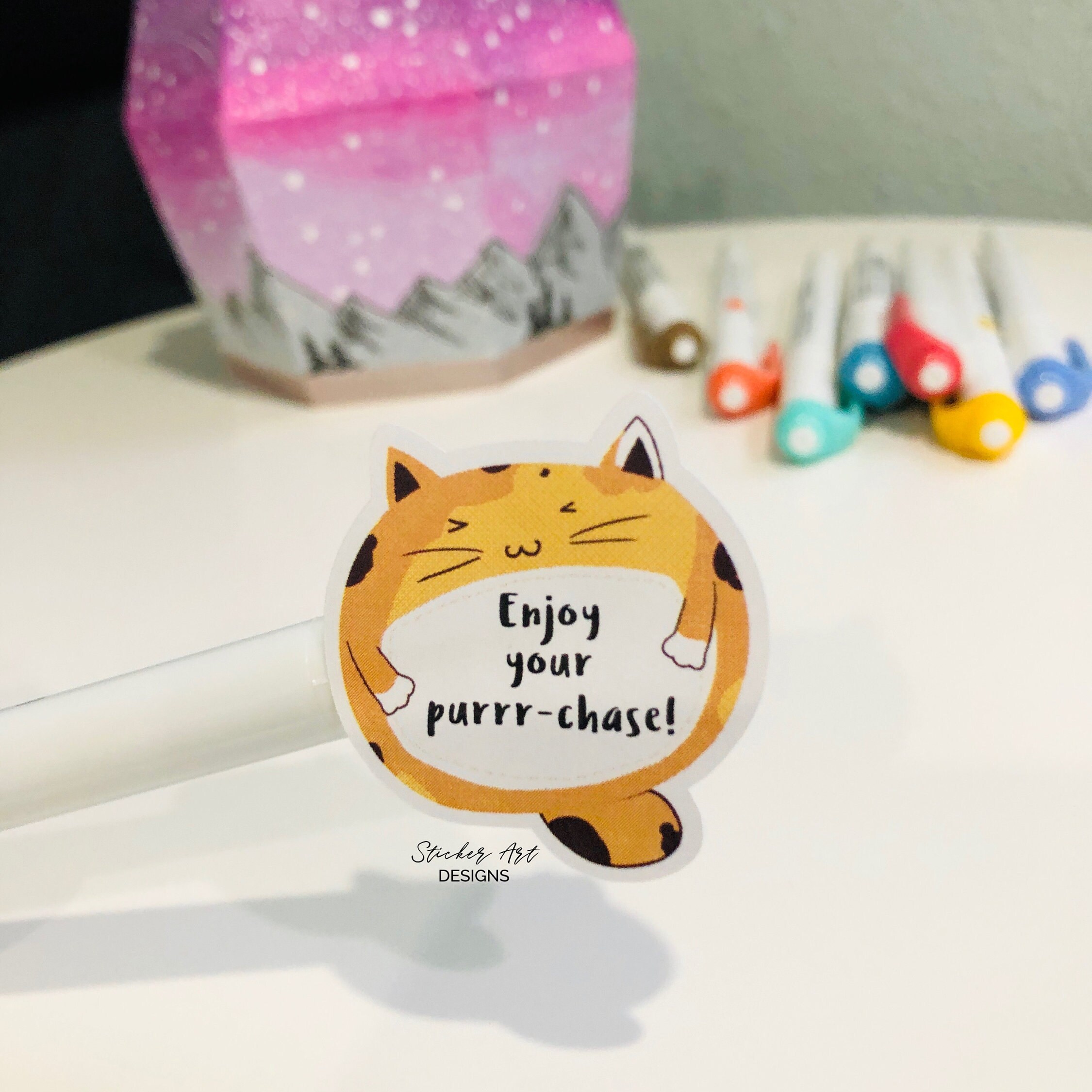 30 Enjoy Your Purchase Stickers Envelope Seal Stickers Fun | Etsy