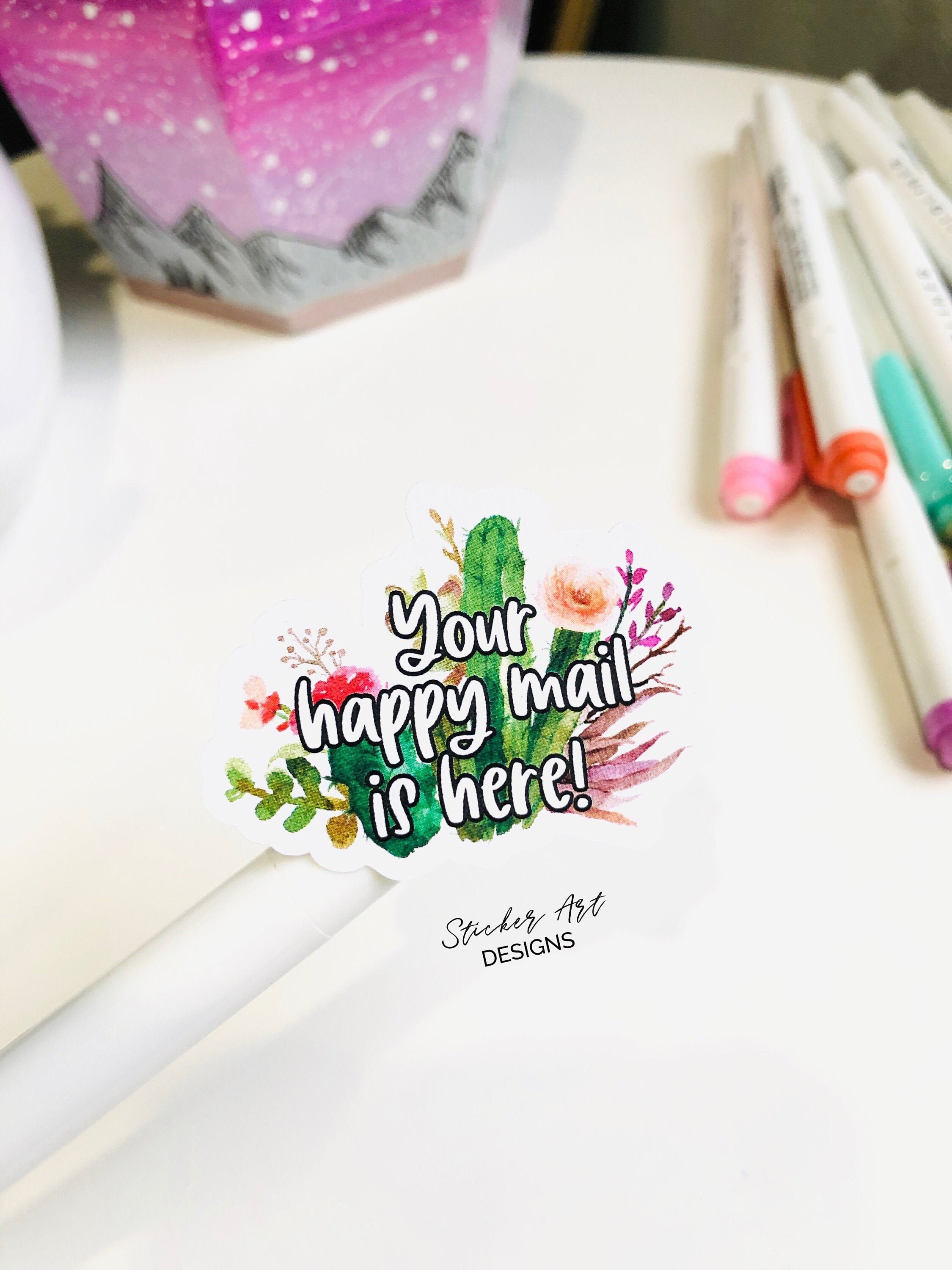 40 You Happy Mail is Here Stickers Happy Mail Labels - Etsy