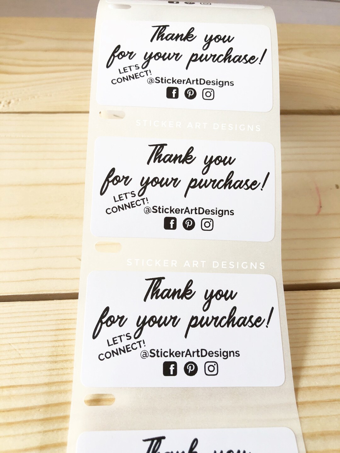 THANK YOU for Your Purchase Stickers, Business Stickers, Cute Stickers ...