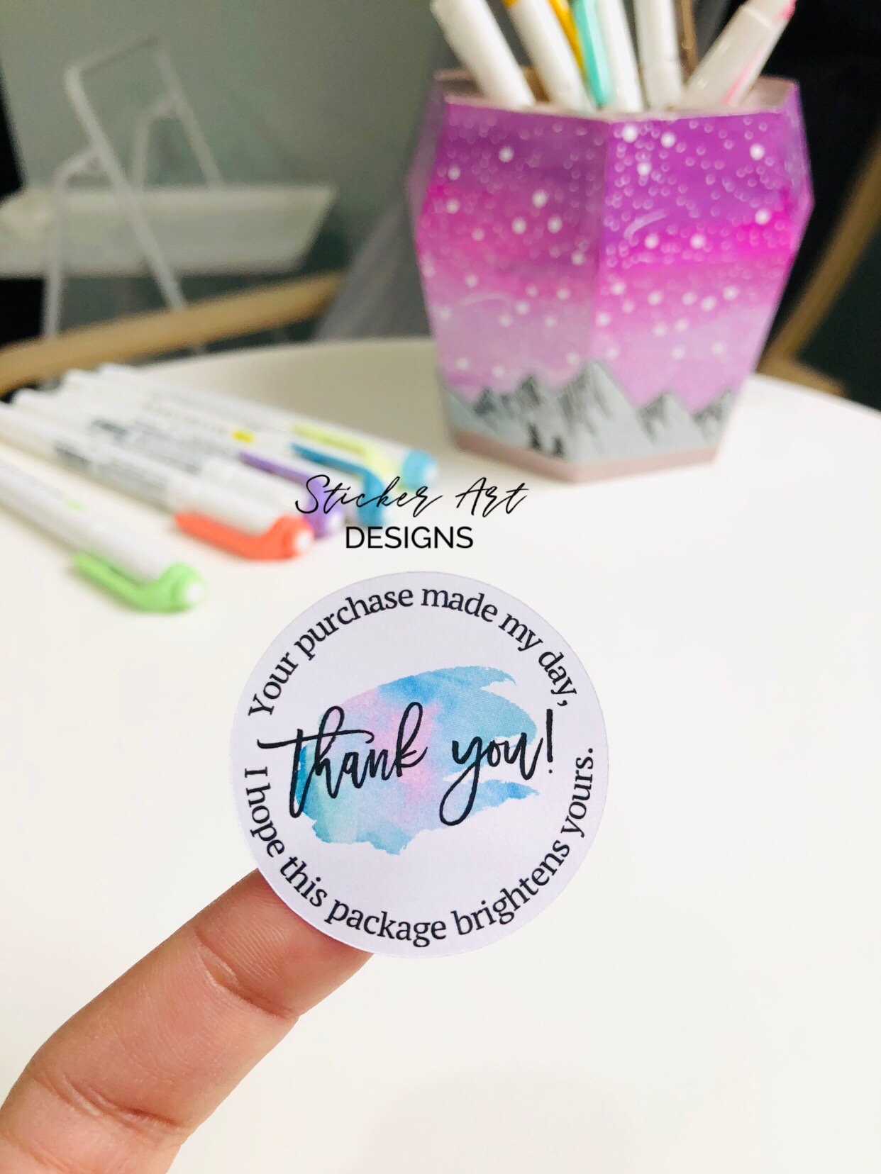 16 Thank You Stickers Happy Mail Labels Packaging Stickers - Etsy Canada