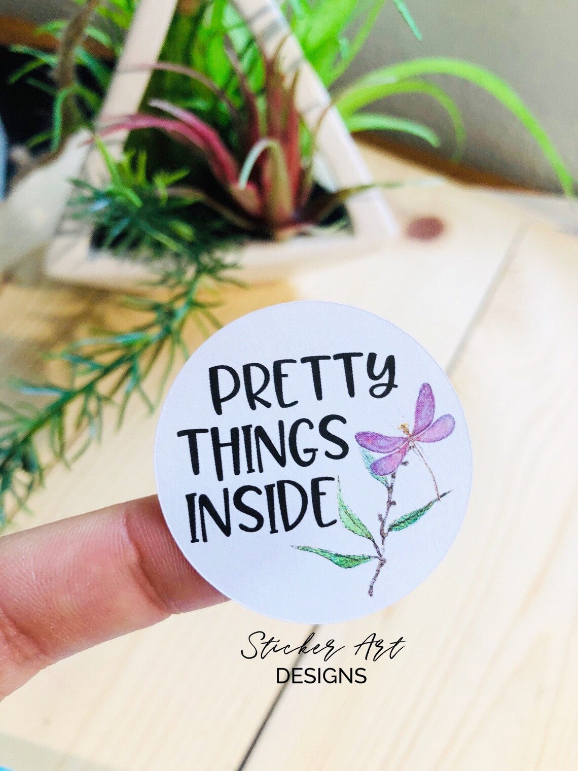 30 Pretty Things Inside Stickers FUN Business Packaging - Etsy