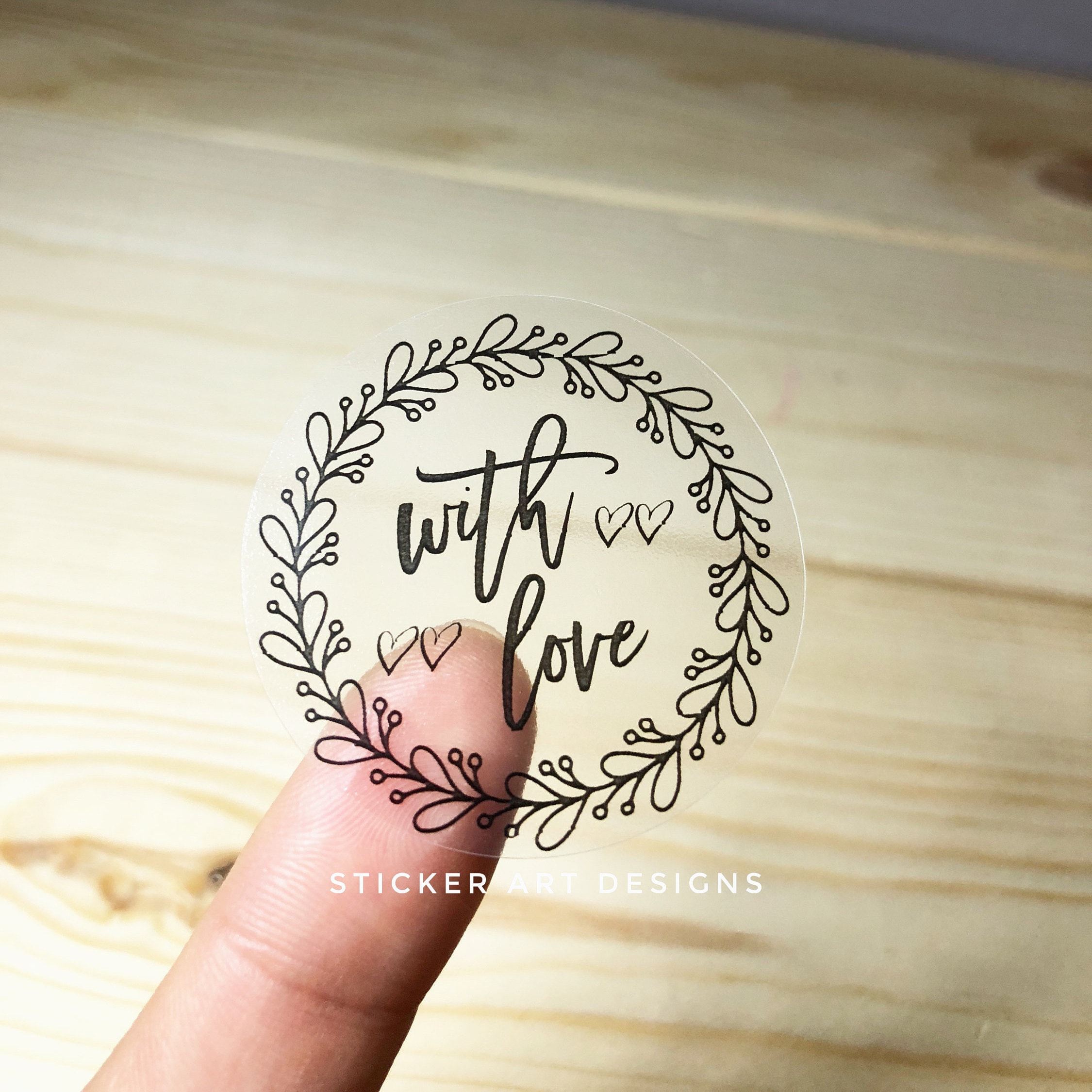 Clear Stickers With Love Stickers Wedding Favor Stickers - Etsy
