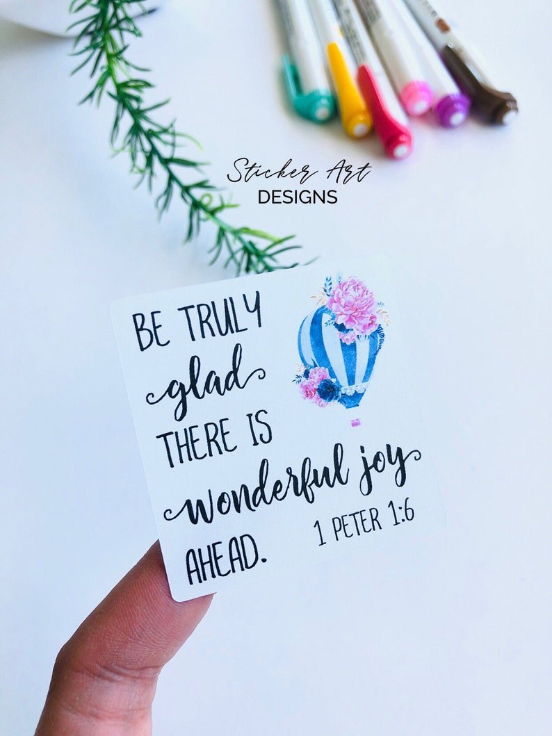Be Truly Glad There is Wonderful Joy Ahead Stickers - Etsy