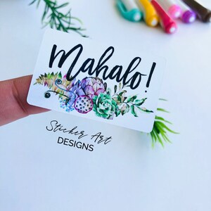 32 MAHALO Stickers, HAWAII Inspired Sticker, Spring Summer Themed ...