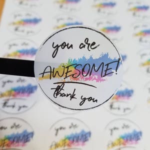 30 You Are Awesome Stickers, Packaging Stickers, Small Business ...
