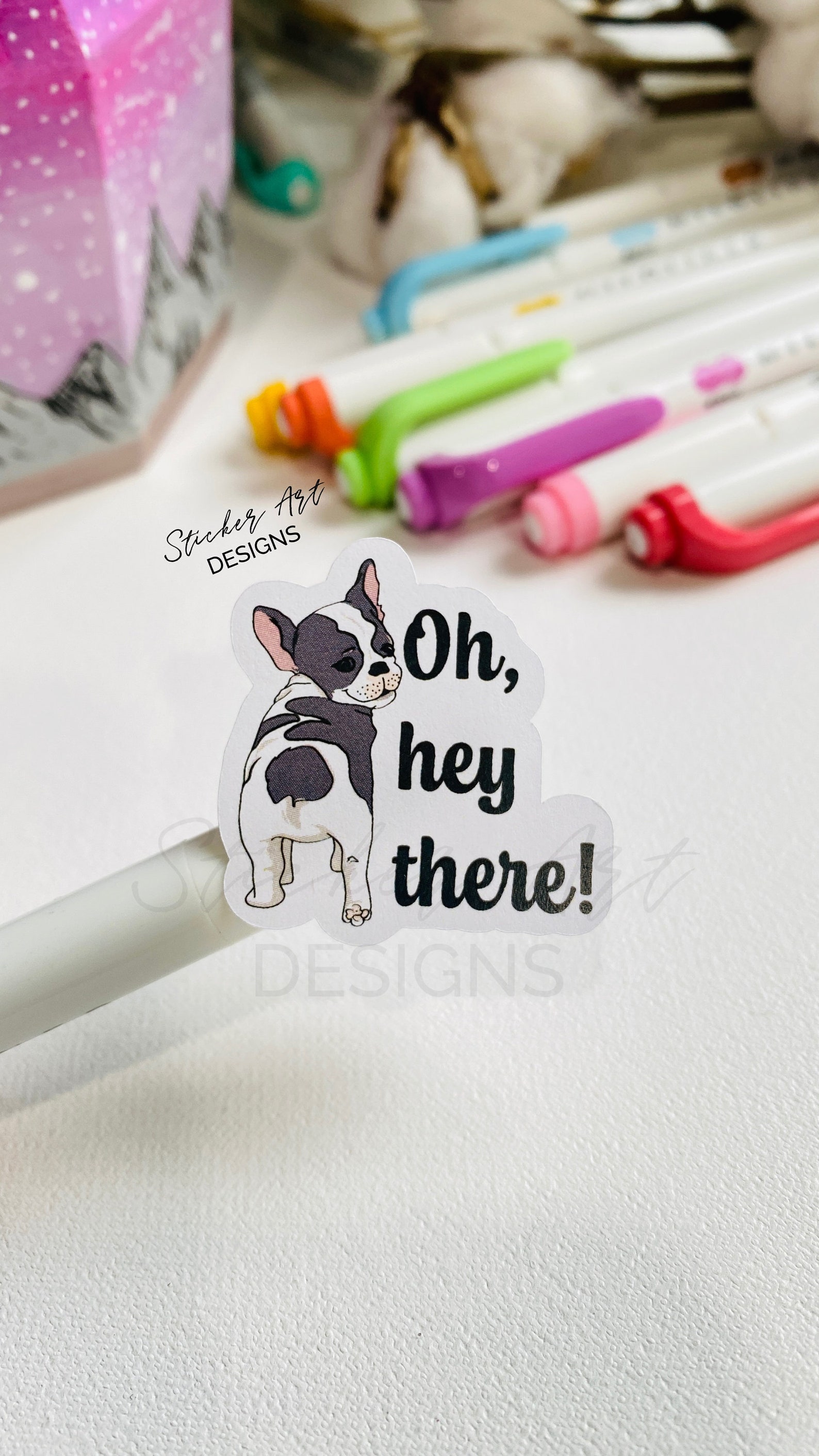 36 Frenchie Packaging Stickers Happy Mail Labels Small - Etsy
