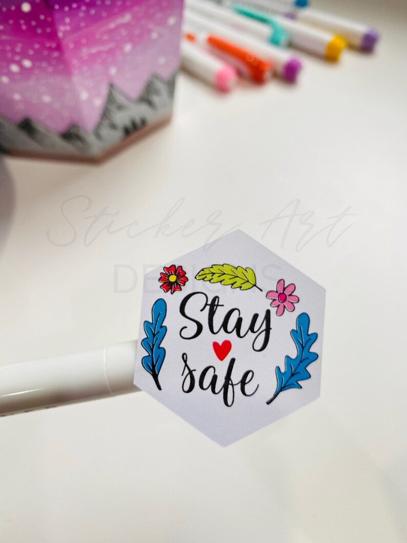 36 Stay Safe Stickers Business Stickers Happy Mail Stickers | Etsy