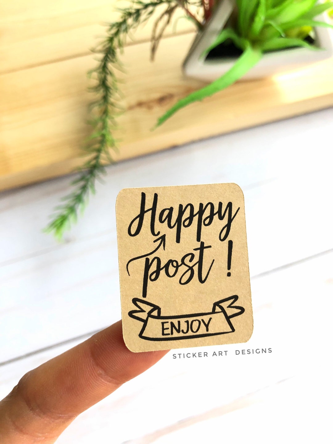 HAPPY POST Stickers, Happy Mail Stickers, Small Business Packaging ...