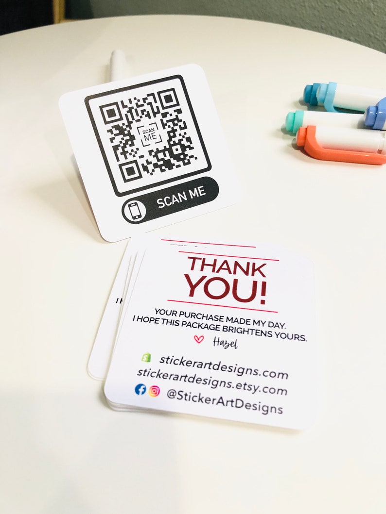 Custom QR Code Business Cards Business Marketing Cards Craft - Etsy Custom QR Code Business Cards Business Marketing Cards Craft - Etsy