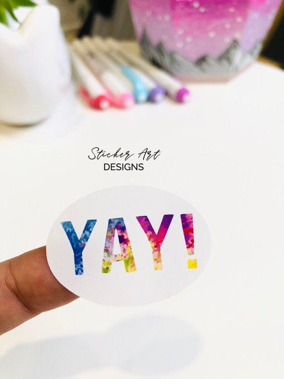 45 YAY Stickers Packaging Stickers Planner Stickers Small - Etsy
