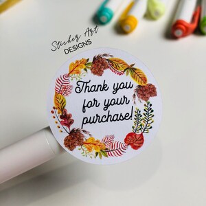 28 Business Stickers, Packaging Stickers, Thank You Fall Stickers ...