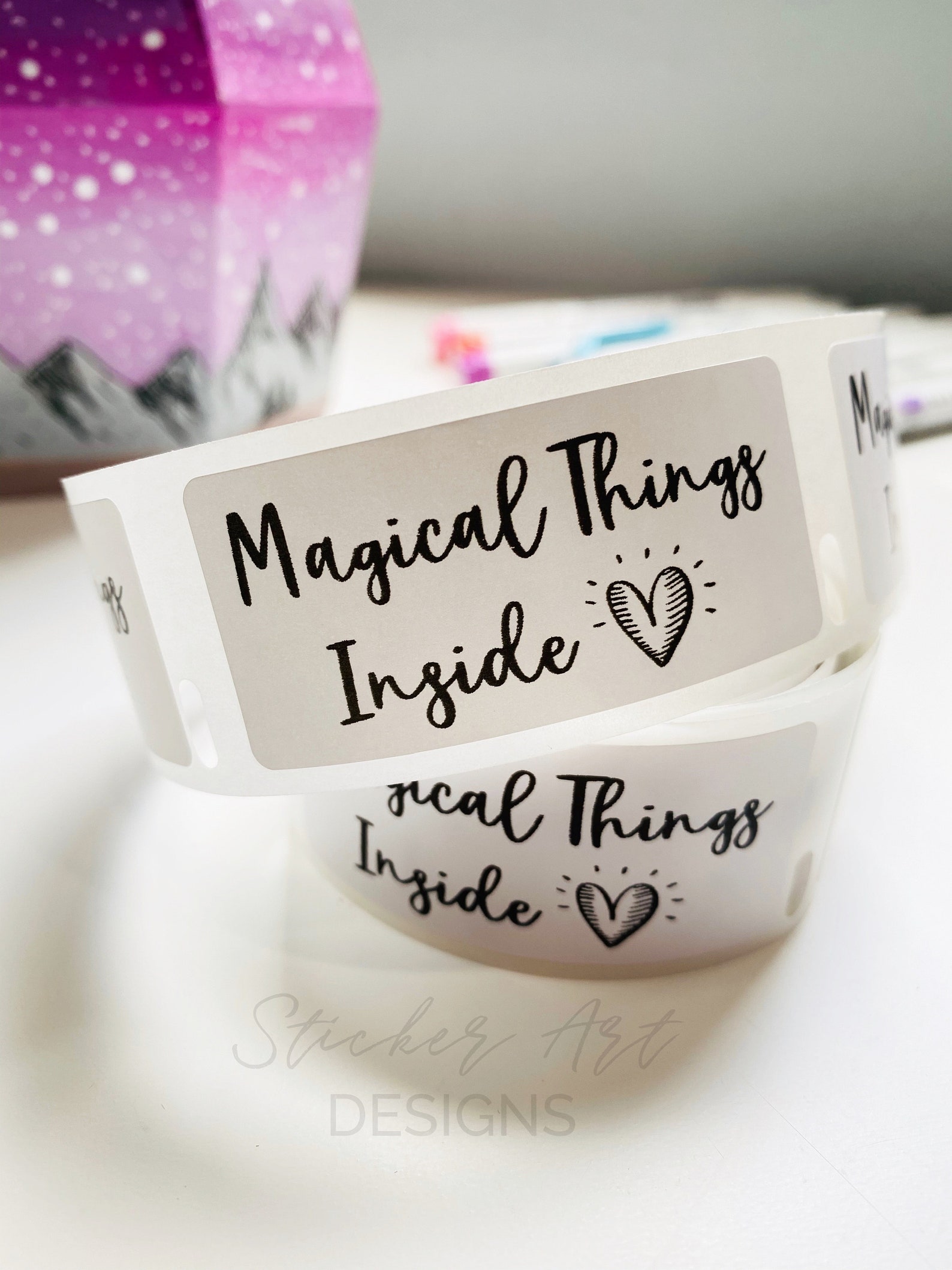100/200/300 1 Magical Things Inside Stickers Custom - Etsy