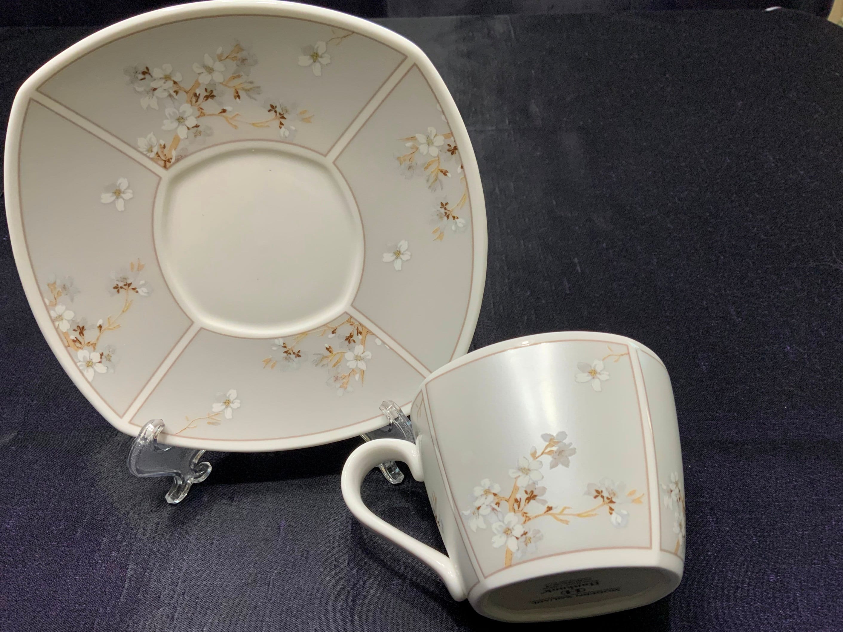 Elegant White Floral Hankook Tea Cup and Saucer - Etsy