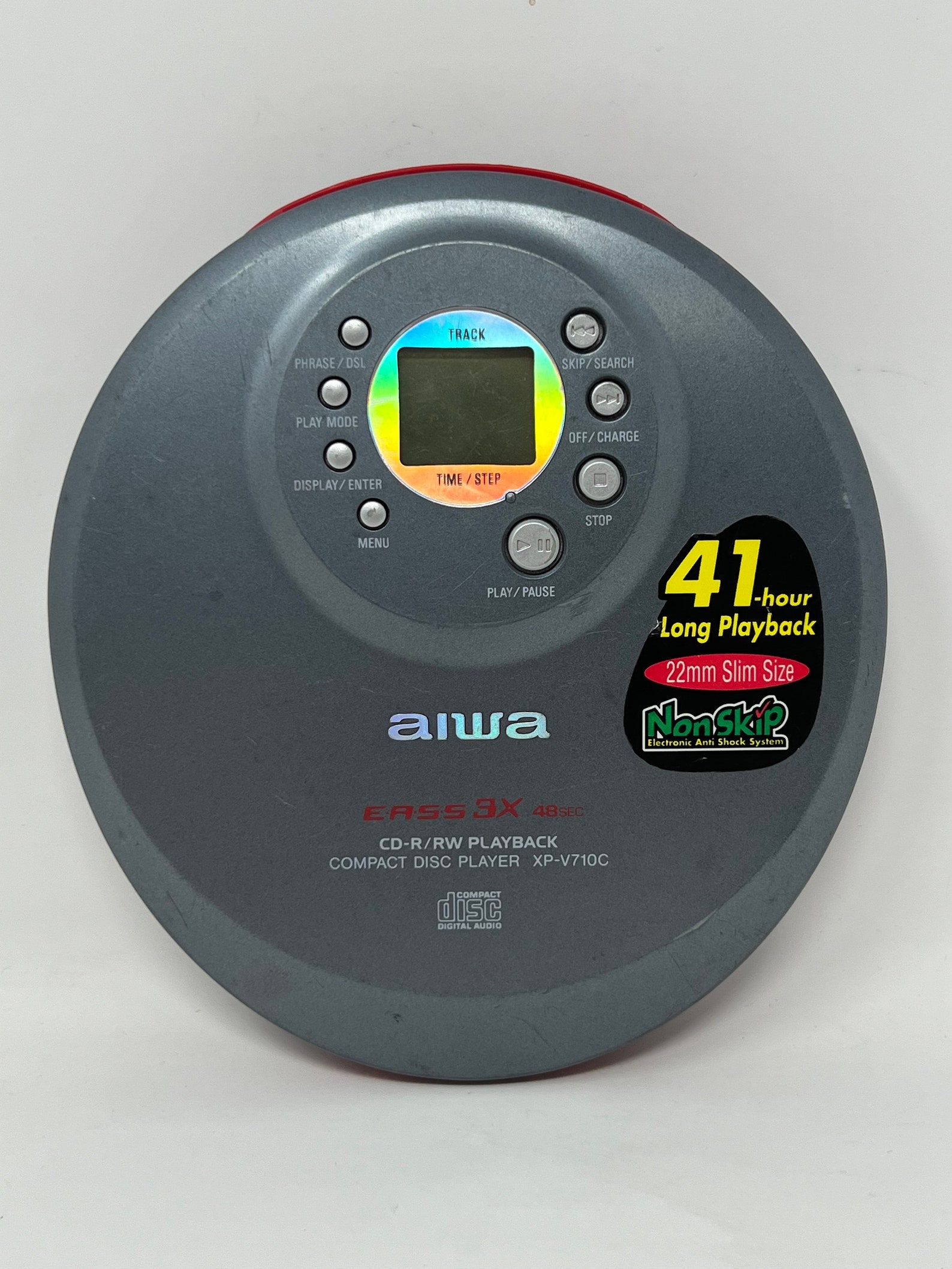 Aiwa Portable CD Player XP-V710C Discman With 48-second Anti-skip EASS ...