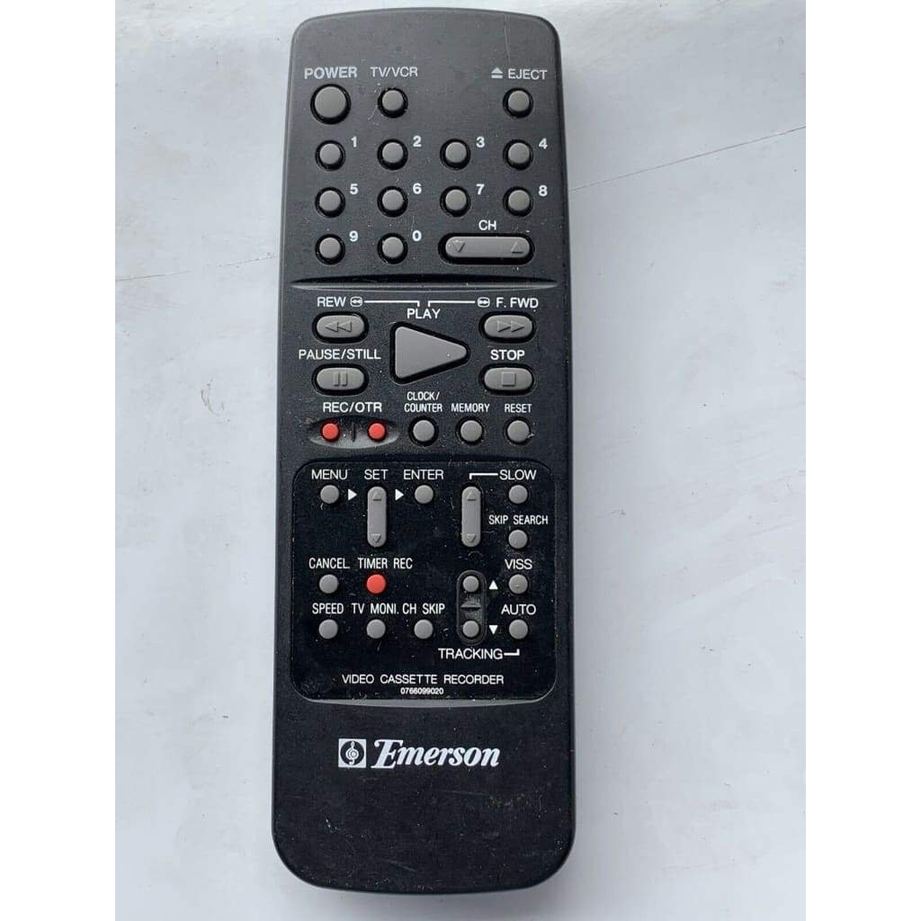 Emerson 0766099020 VCR VHS Remote Control - Etsy