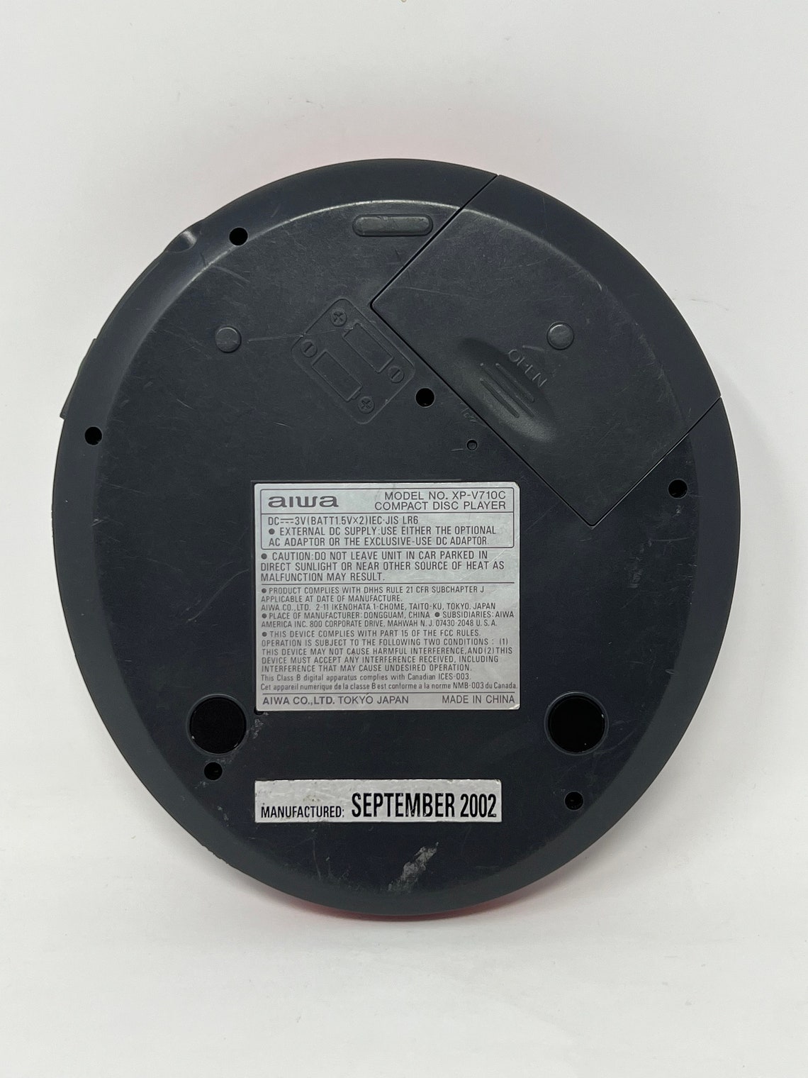 Aiwa Portable CD Player XP-V710C Discman With 48-second Anti-skip EASS ...