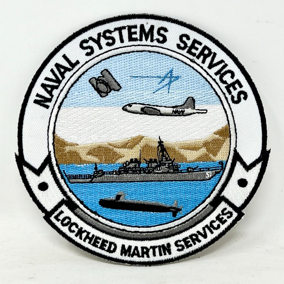 Vintage 90's Lockheed Martin Services Naval System Services Patch - Etsy