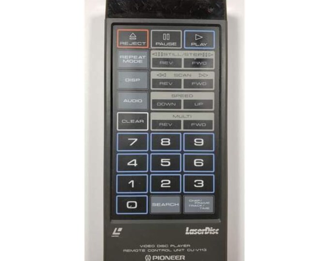 Pioneer CU-V113 Laserdisc Remote Control Cld-v2200 Cld-v2400 Cld-v2800 ...