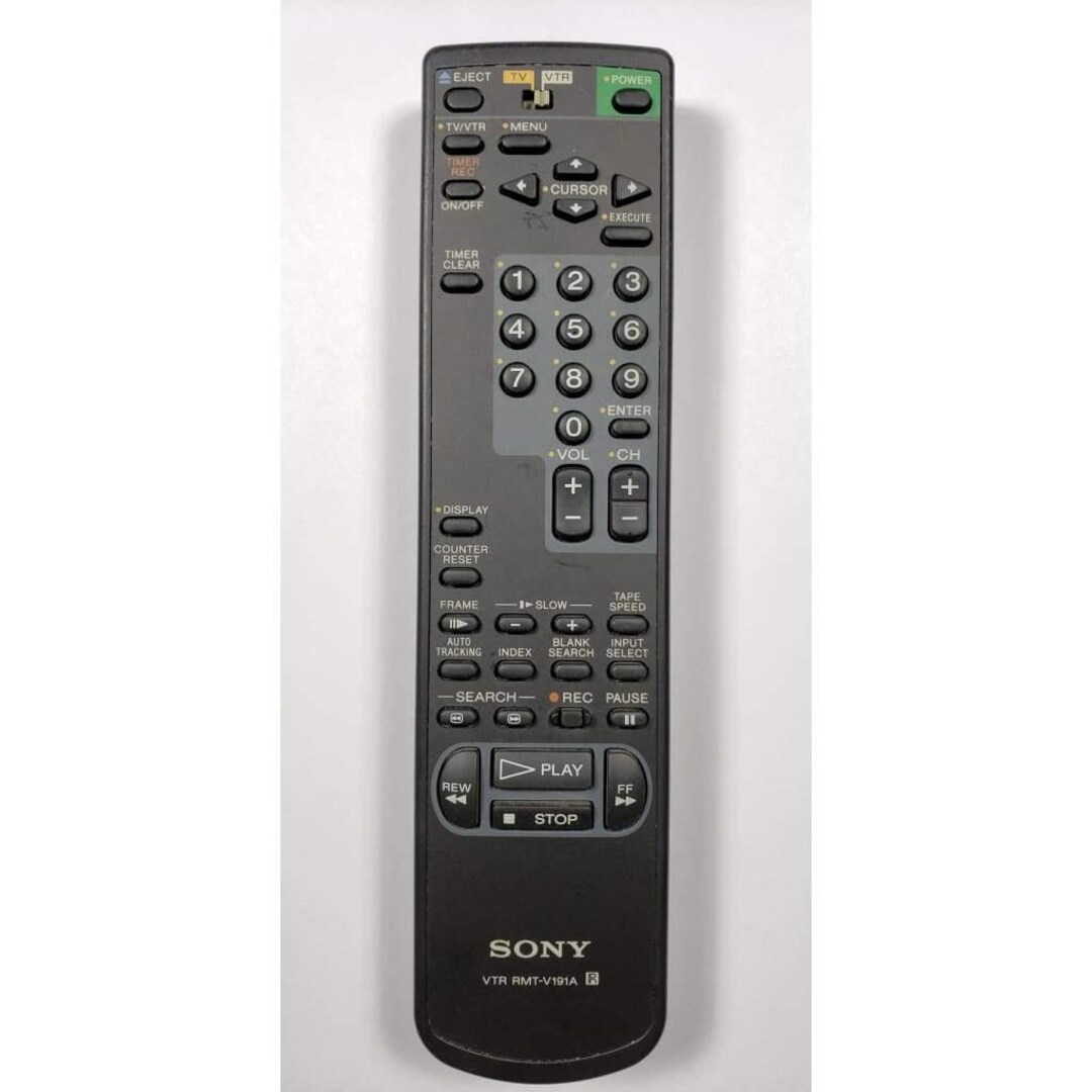 Sony RMT-V191A VTR VCR Remote Control - Etsy