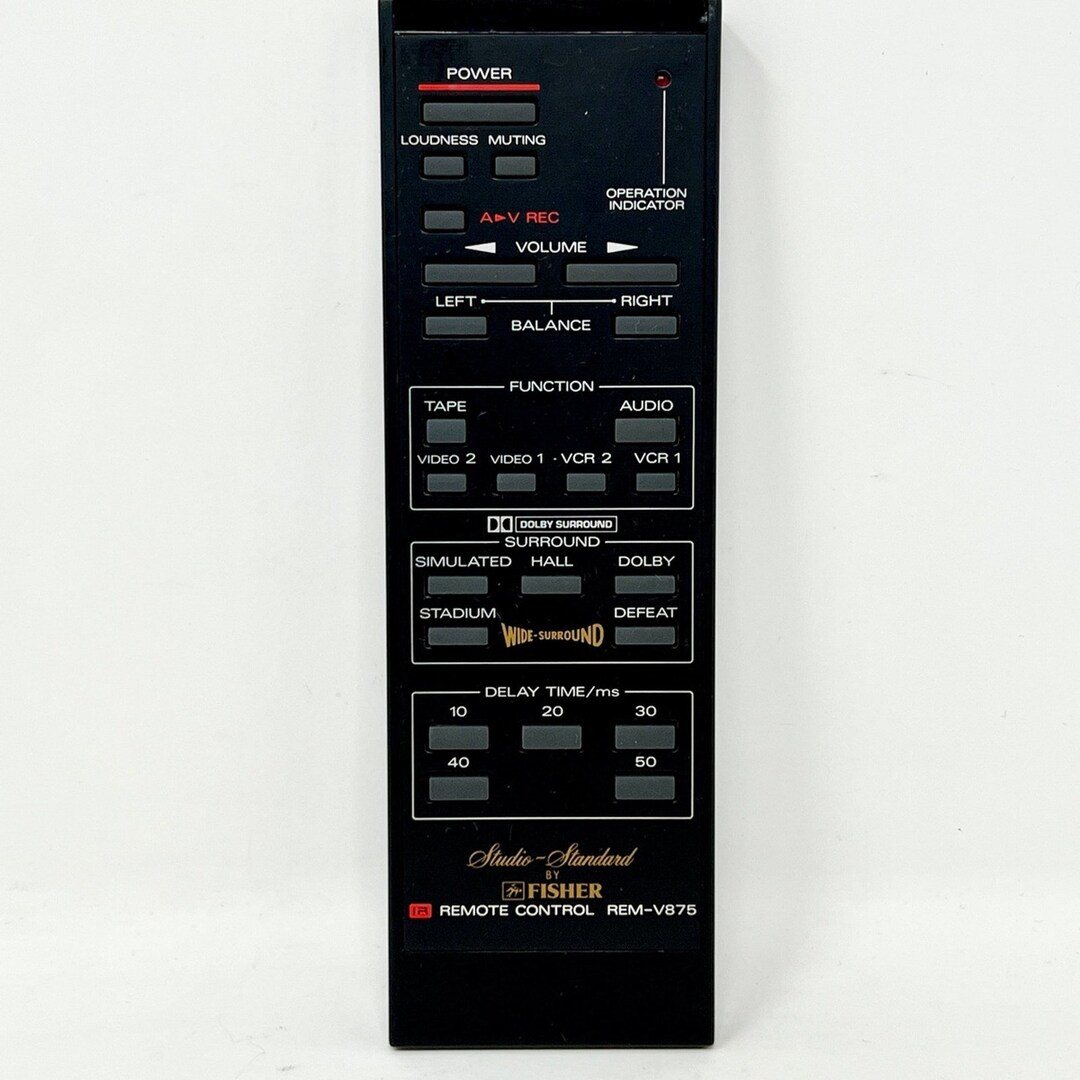 Fisher REM-V875 Audio System Remote Control No Battery Cover - Etsy