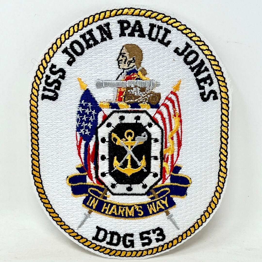 USS John Paul Jones DDG 53 US Navy Arleigh Burke Class Destroyer Patch ...