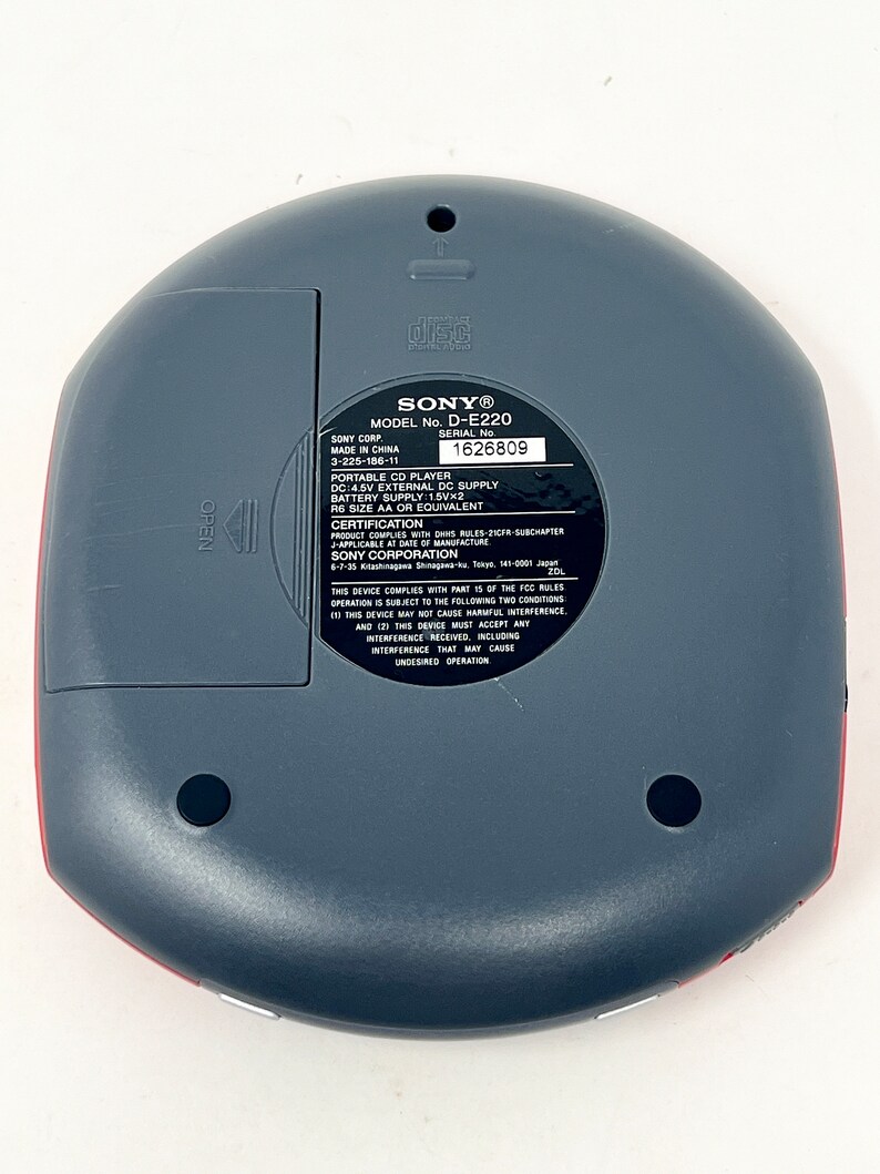Sony Walkman CD Player D-E220 Discman W/ ESP Max Red - Etsy