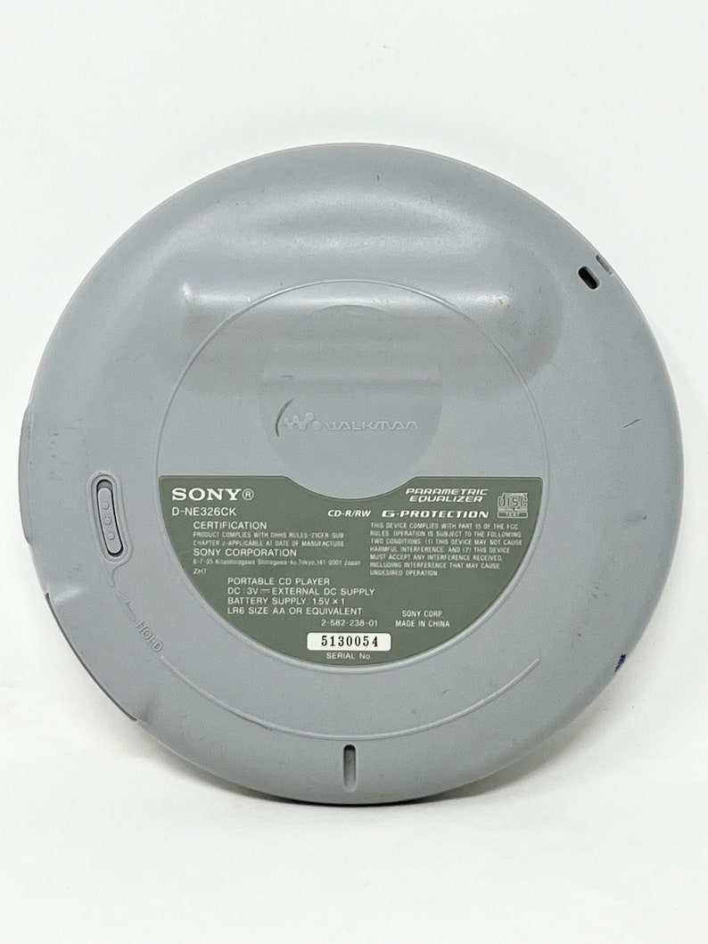 Sony Walkman CD Player D-NE326CK Atrac3 Plus Discman W/ G-protection - Etsy