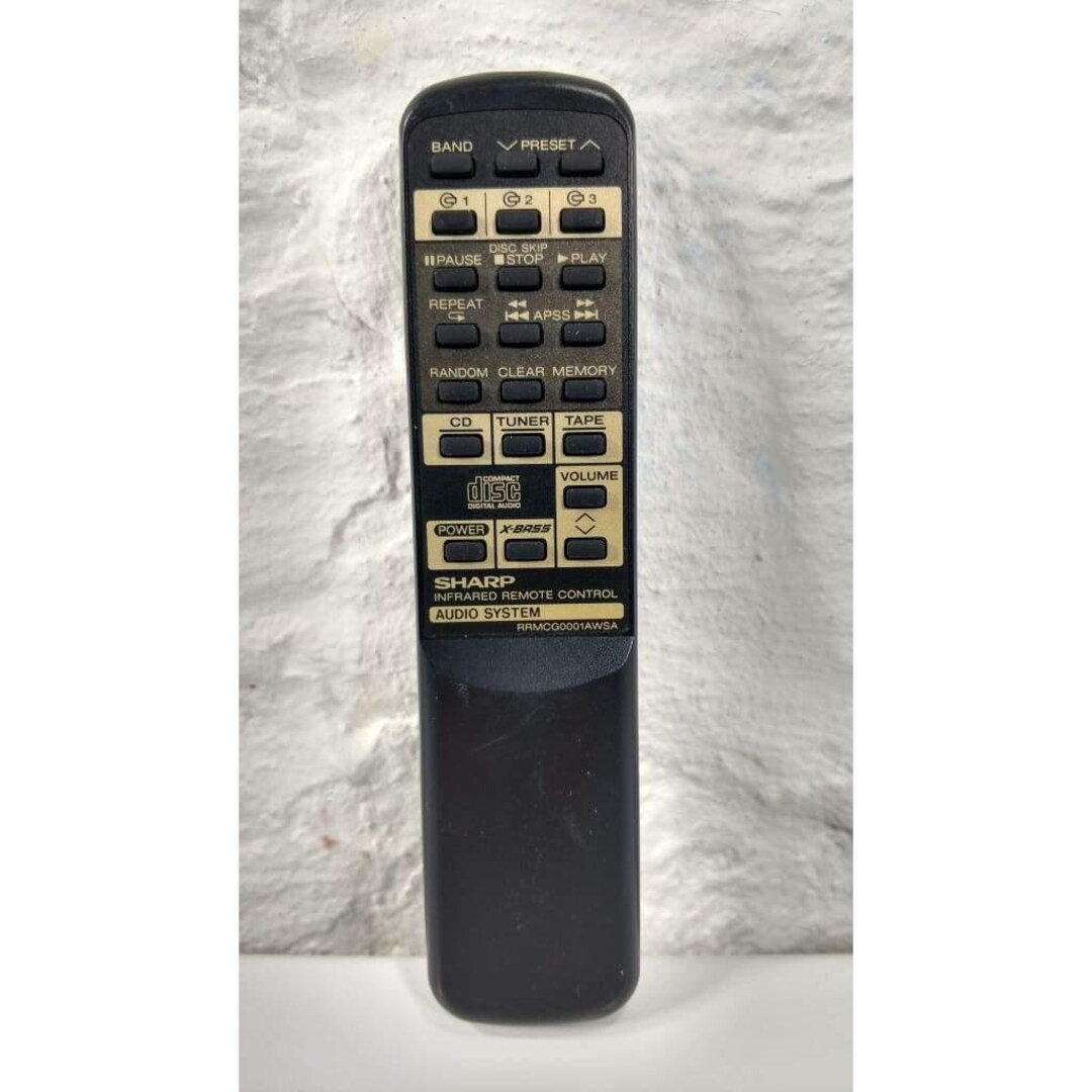Sharp RRMCG0001AWSA CD Player Remote Control for CMSC333 - Etsy