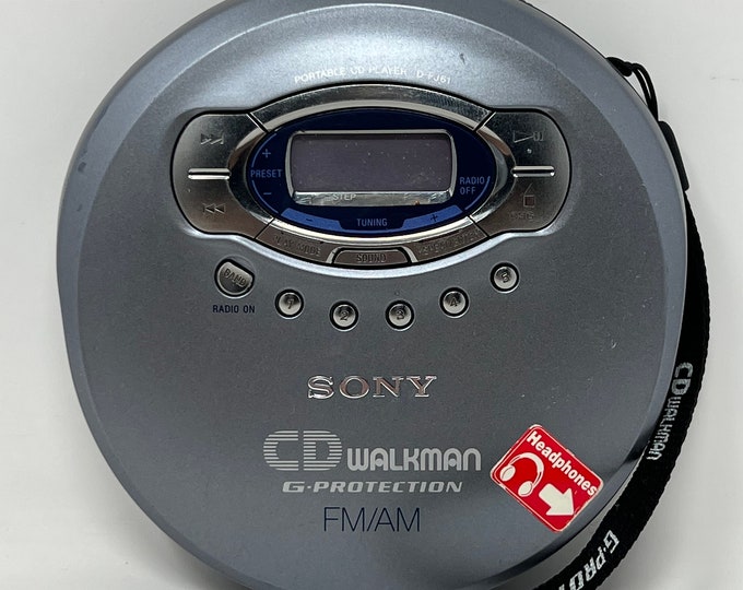 Sony Walkman CD Player D-FJ61 Discman With Anti-skip G-protection & AM ...