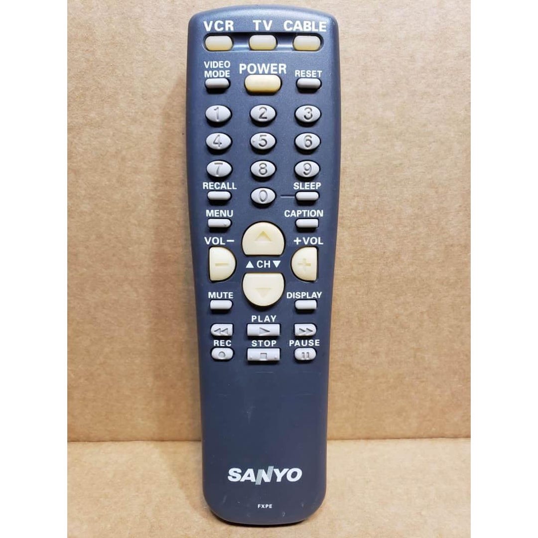 Sanyo FXPE TV Remote Control - Etsy
