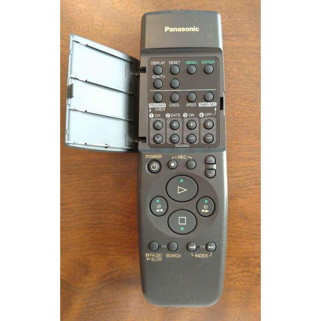 Panasonic Veq2063 Vcr Tv Remote Control for Ag-1330 Ag-1330p - Etsy