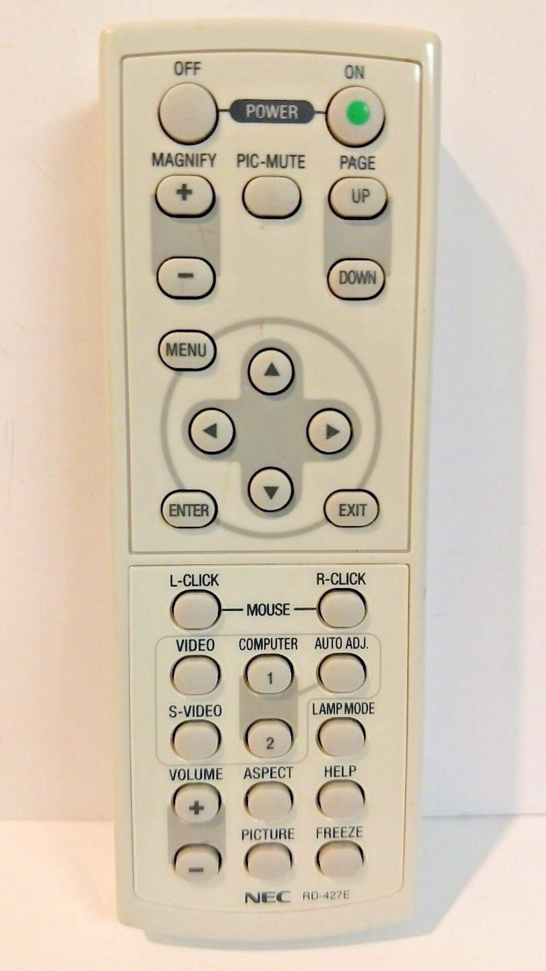 NEC RD-427E Remote Control for Projector VT48 VT480 VT49 VT490 VT491 - Etsy