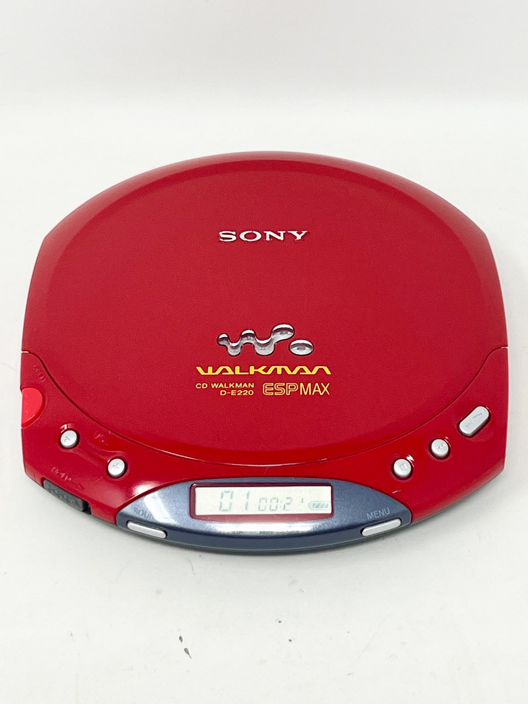 Sony Walkman CD Player D-E220 Discman W/ ESP Max Red - Etsy