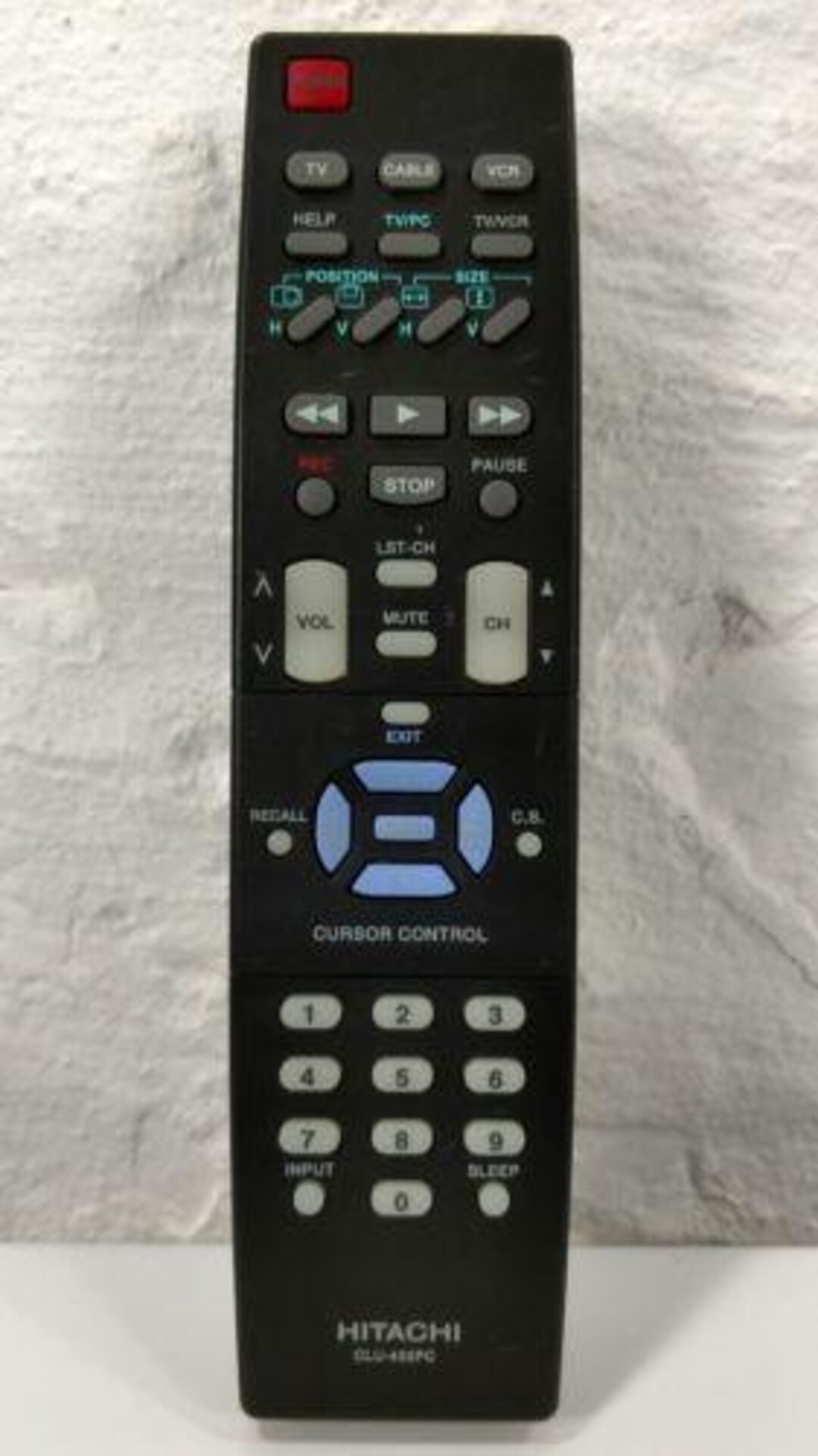 Hitachi CLU-433PC TV Remote - 27MM20B 27MMV30B 27MMV40B 27MM10B ...