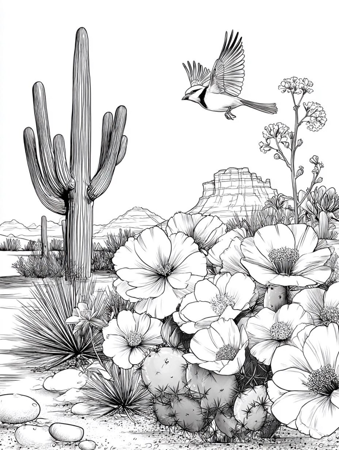 Arizona Coloring Pages | 16 Printable Desert-themed Sheets | Digital ...