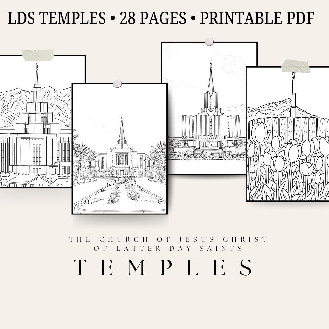 LDS Temple Coloring Pages (28) | Printable Latter-day Saint Temples ...