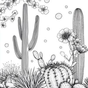 Arizona Coloring Pages | 16 Printable Desert-themed Sheets | Digital ...