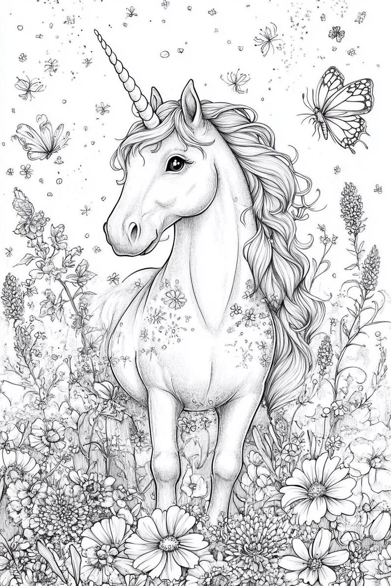 Adult Coloring Pages Printable: Instant Download | ALL THINGS GIRL | 45 ...