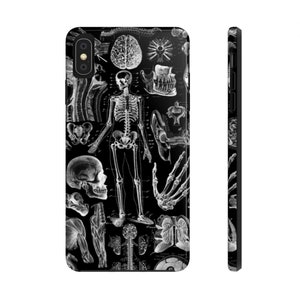 Human Anatomy Printed White on Black Case Mate Tough Phone | Etsy