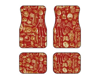 Black Gothic Human Anatomy Car Mats Set of 4 Tapetes De - Etsy
