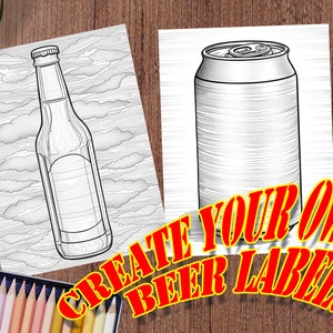 MANCAVE Coloring Book Pages for Adult Children - 56 Pages - Beer ...