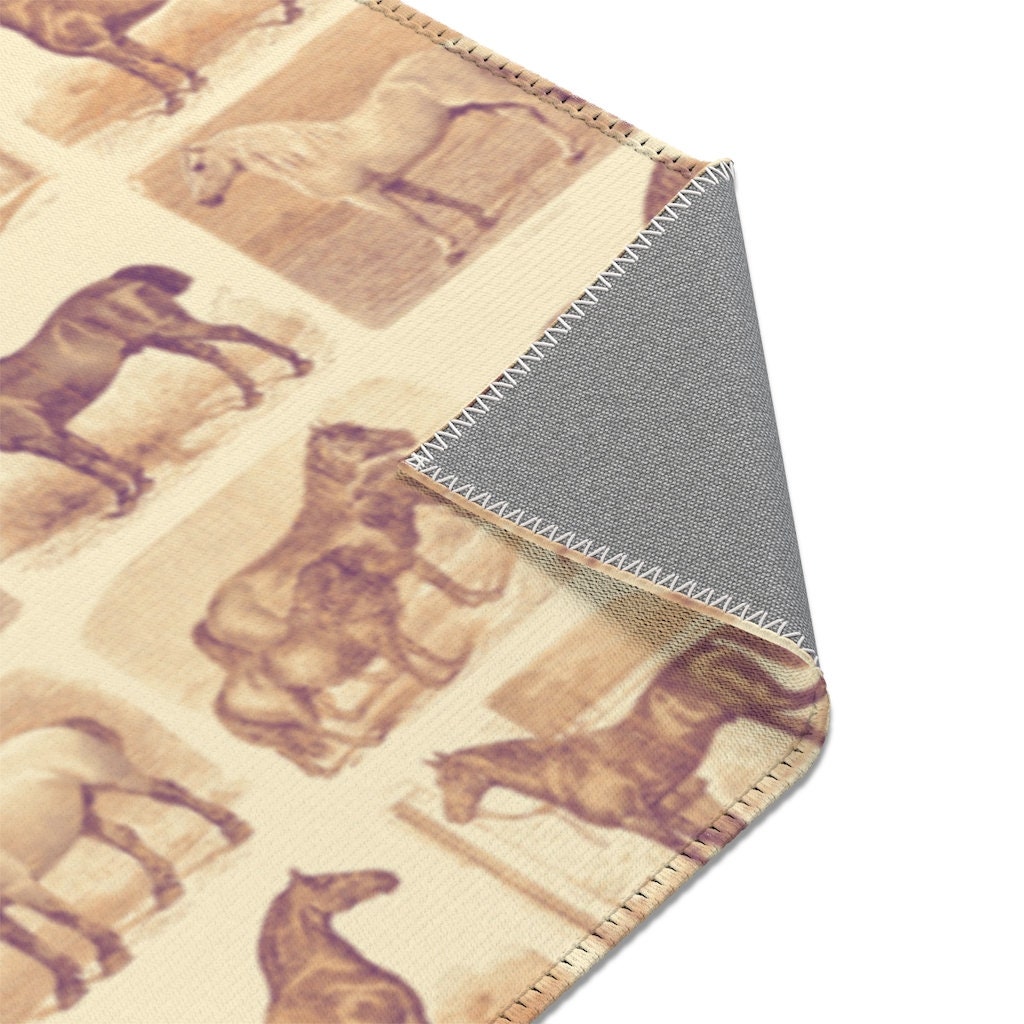 Equestrian Lover Horse Lover Accent Area Rugs - Etsy