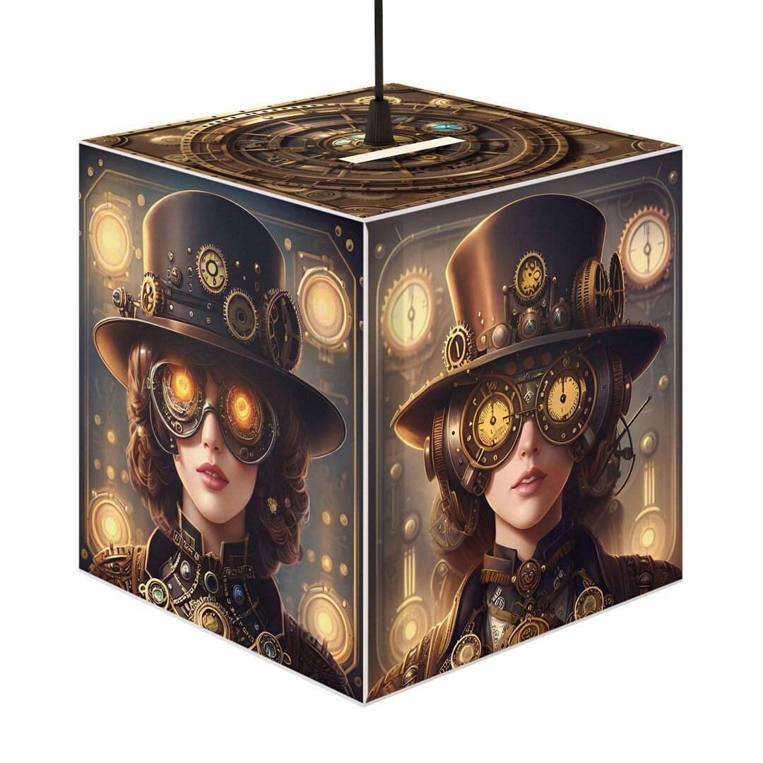 Steampunk Home Decor Cube Lamp - Etsy