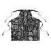 Human Anatomy White on Black Print Apron - Etsy