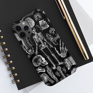 Human Anatomy Printed White on Black Case Mate Tough Phone Cases - Etsy